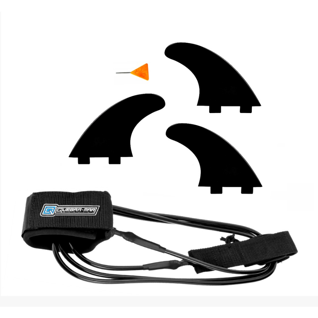 Jogo De Quilhas + Leash Prancha De Surf 6´x5mm Comp | Shopee Brasil