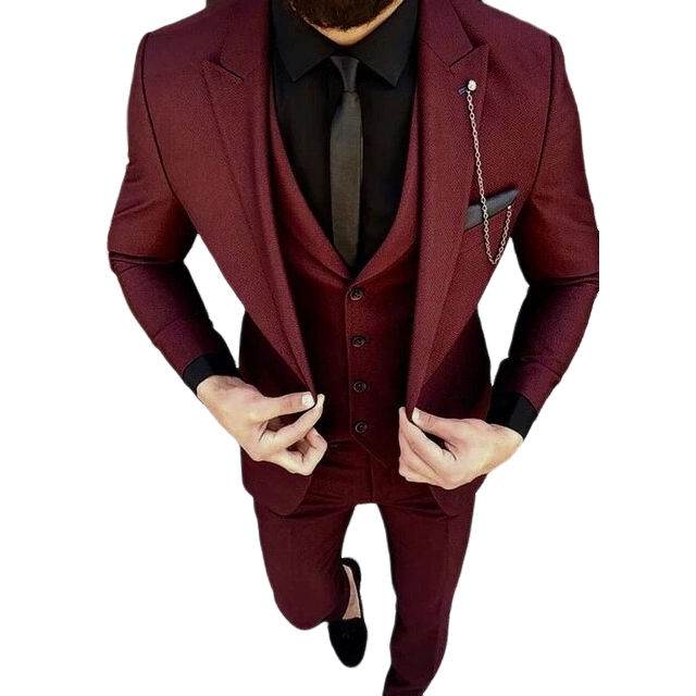 Terno Completo Masculino Blazer calça e colete Casamento Social ...