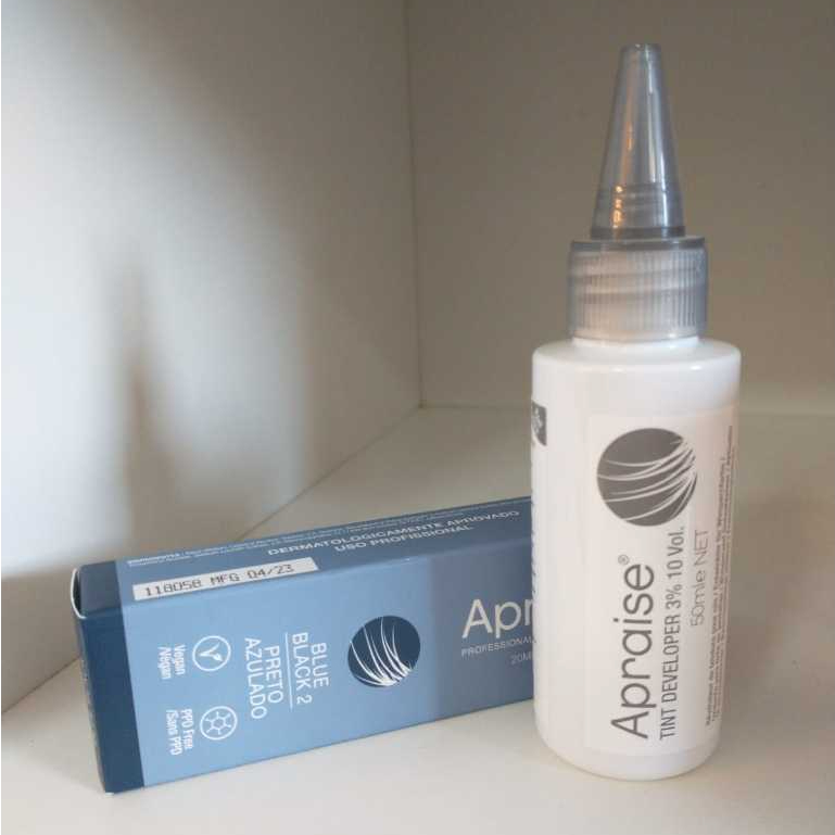 Kit 1 Apraise Oxidante Liquido + 1 Tintura Apraise Para Cílios E ...
