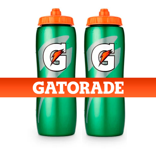 Kit 2 Garrafas Térmicas Squeeze 946ml Original Gatorade® Usa | Shopee ...