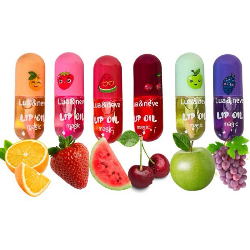 Kit Atacado Lip Gloss Lip Oil Frutas Mágico Lua e Neve | Shopee Brasil
