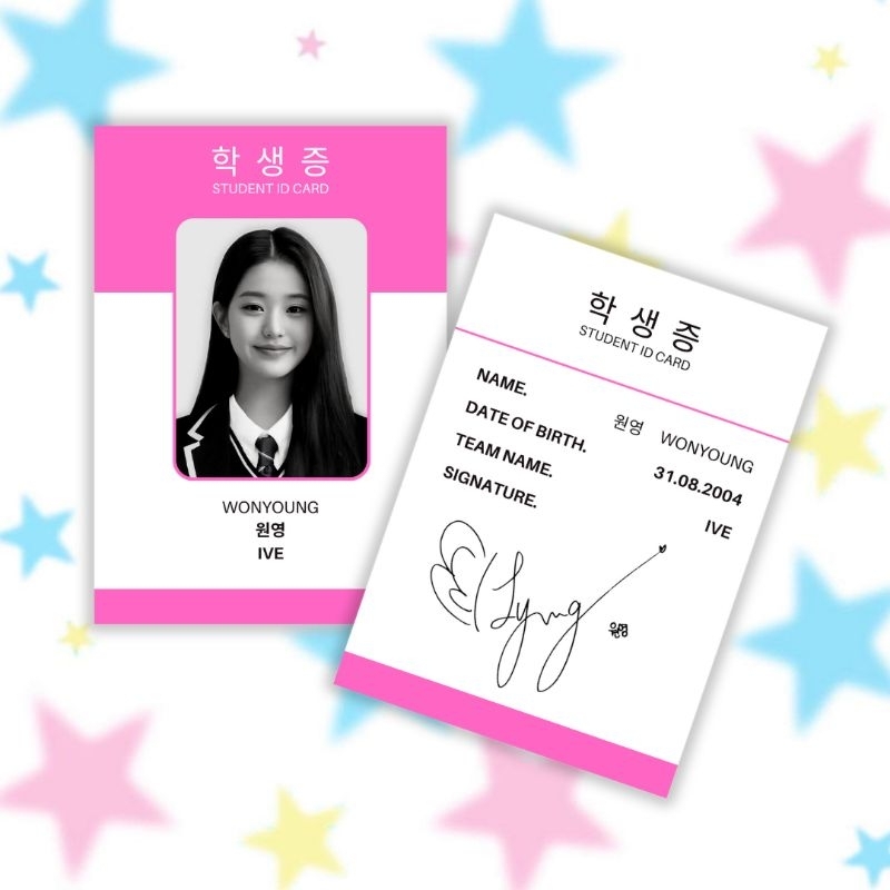 Student Photocard Personalizado KPOP Unidade | Shopee Brasil