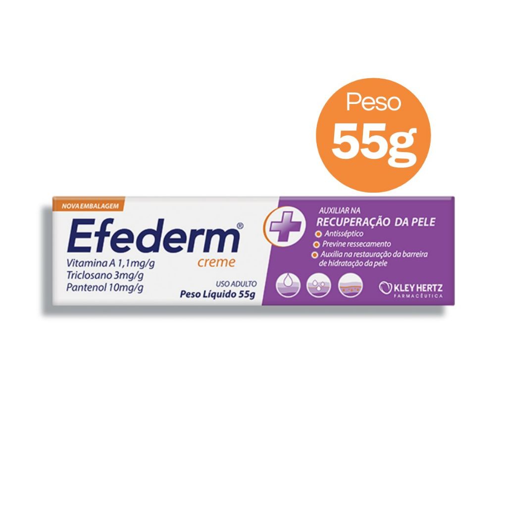 Creme Hidratante Restaurador da Pele Efederm 55g Hertz | Shopee Brasil
