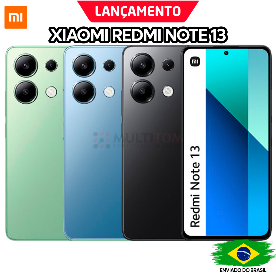 Xiaomi Redmi Note 13 256/8GB 128/8GB 128/6GB - Versão Global | Shopee ...