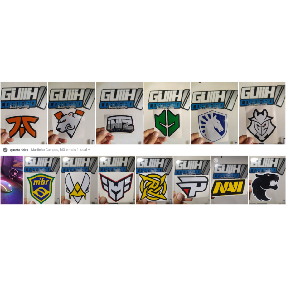 Adesivo Times CS:GO - Furia, Imperial, Pain, G2, Liquid, Heroic, Fnatic ...