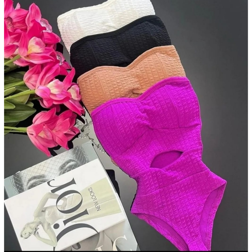 Body/Bory Retrô Booble Feminino Com Bojo Tendencia 2024 Lançamento ...