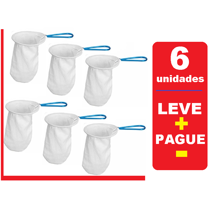 KIT 6 COADOR GRANDE DE CAFE BRANCO ALGODAO COZINHA | Shopee Brasil
