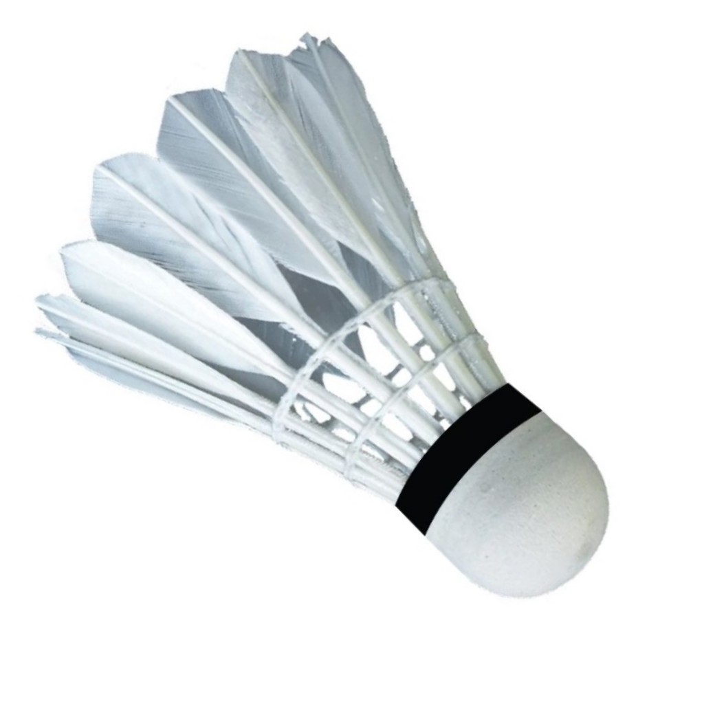 KIT de Peteca de Badminton pacote dom 12 bola de Pena Branca De Ganso ...