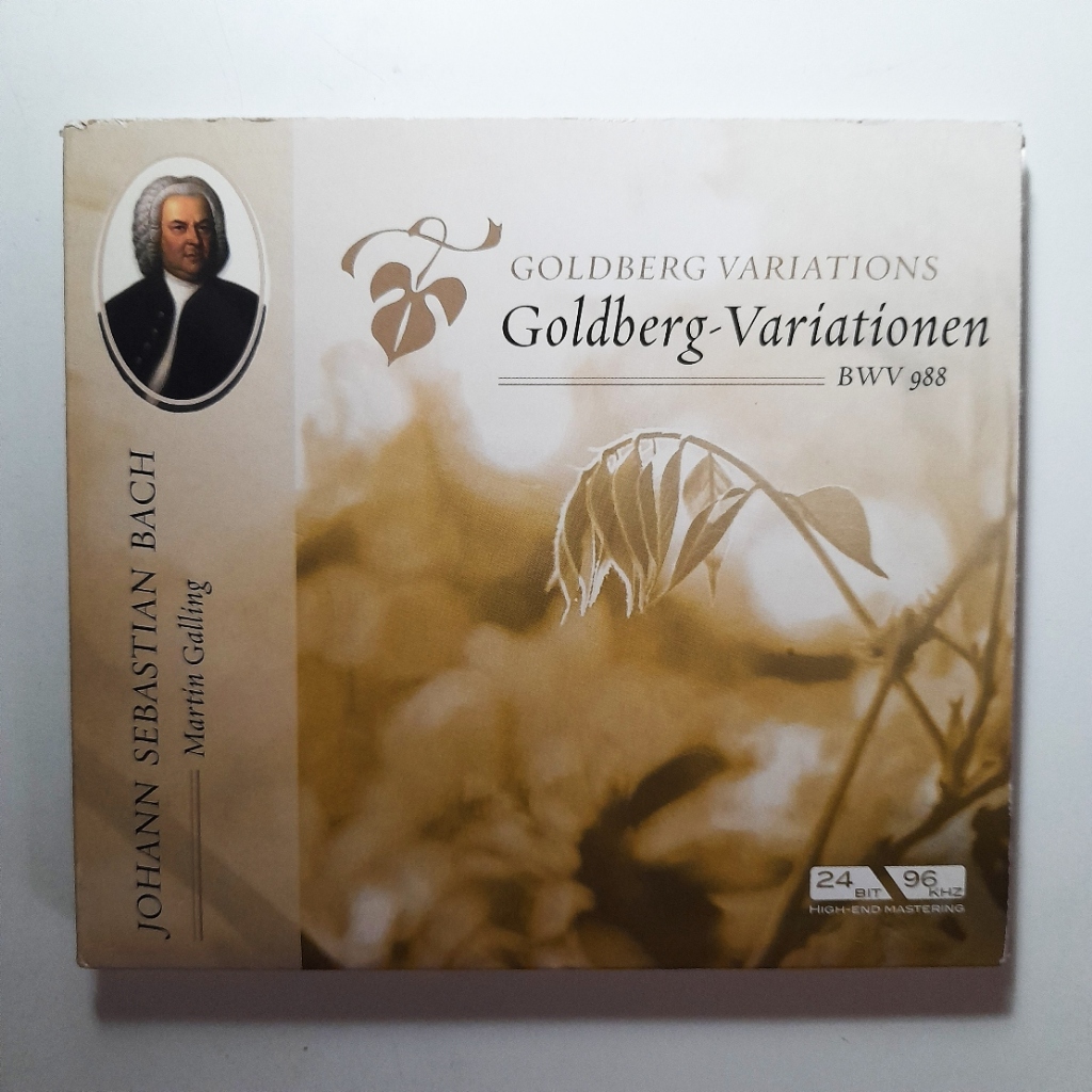Cd importado, Bach, Goldberg Variations. Mídia intacta. Martin Galling ...