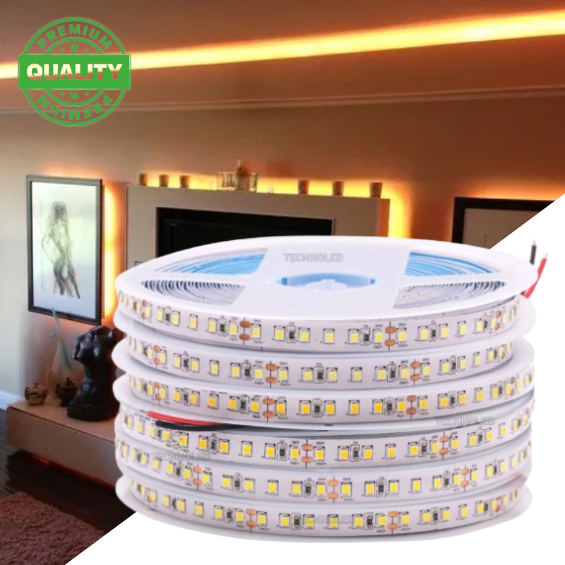 KIT 5/10 Fita Led 2835 5 metros 12v Ip20 240leds/m 22w/m 3000k Ou 6000k Cor da luz Branco-neutro ...
