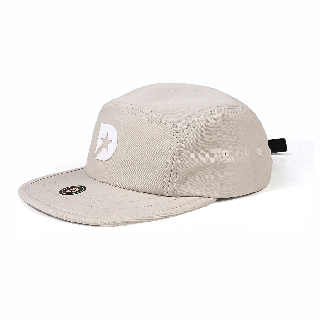 Boné Five Panel Aba Reta Masculino Daymon Star Cream 100% Algodão Aba ...