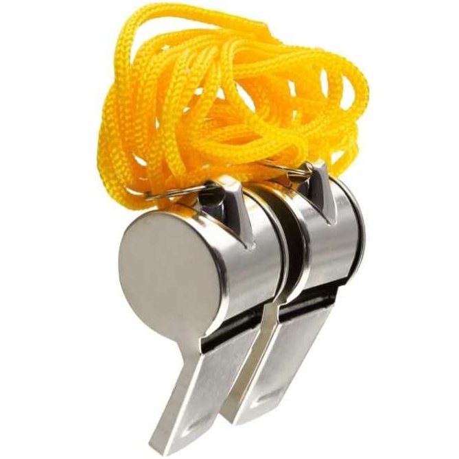 Apito de metal esportivo com cordão básico | Shopee Brasil