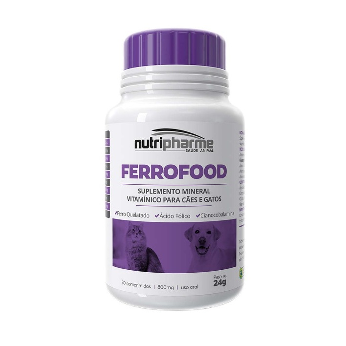 Ferro Food 30 Comprimidos | Shopee Brasil