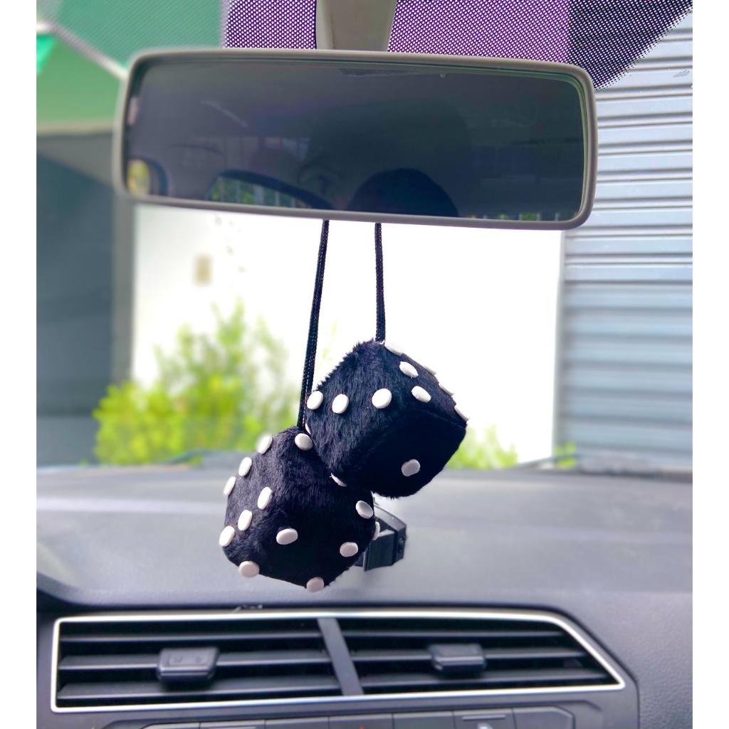 Dado Da Sorte Pelúcia Espelho Interno De Carro - Preto | Shopee Brasil