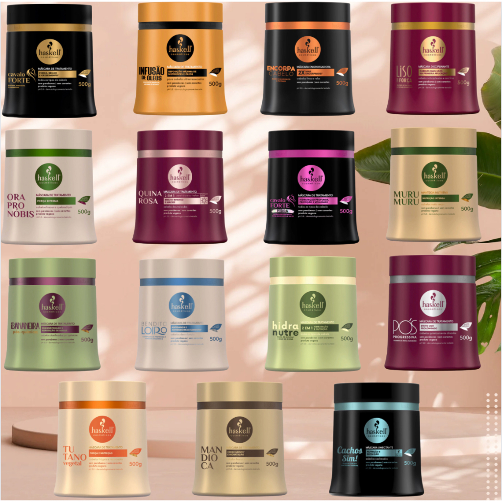 Máscara Condicionante Tratamento Capilar HASKELL 500g | Shopee Brasil