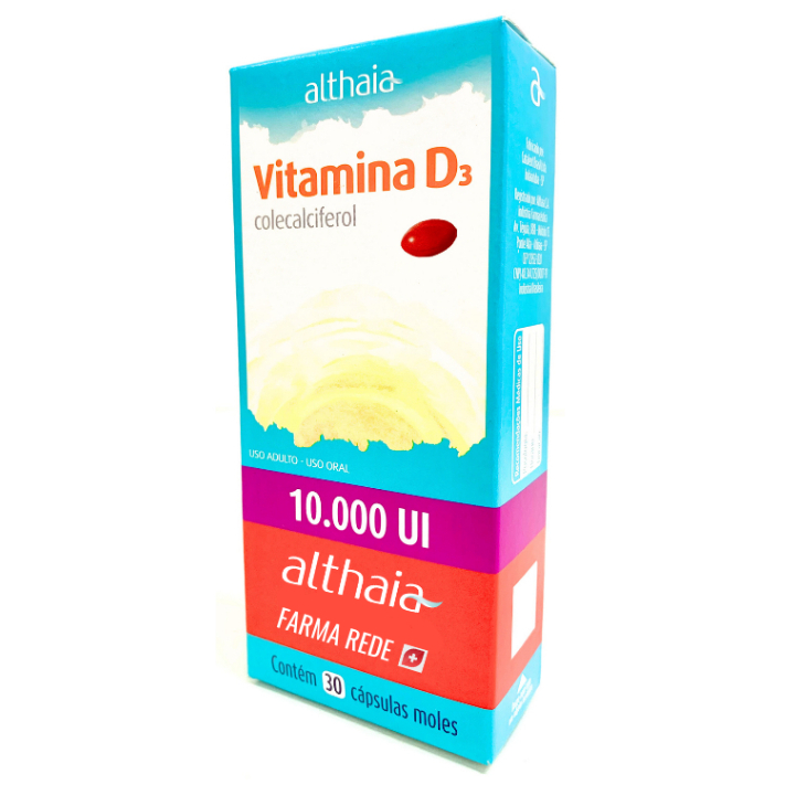 Vitamina D 10000 ui Com 30 capsúlas 10.000 Althaia | Shopee Brasil