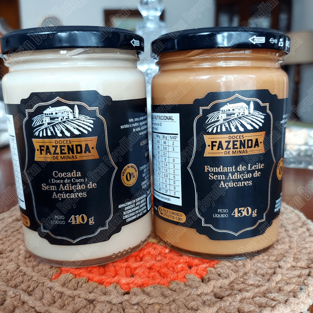 Kit Doces Diet Zero Açúcar - Cocada e Fondant de Leite 2 Unidades ...