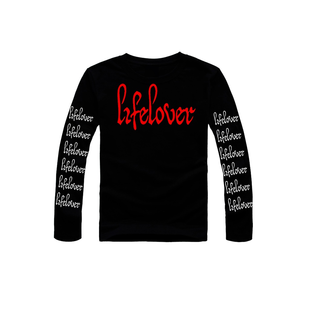 Camiseta Lifelover logo 002 manga longa black metal | Shopee Brasil