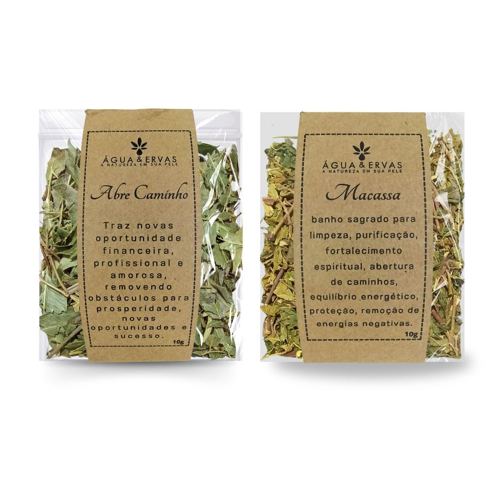 Ervas para Banho | Macassa e Abre Caminho | Ervas Magicas | Shopee Brasil