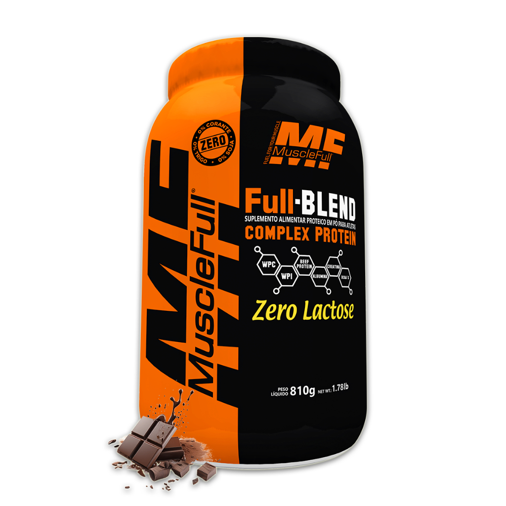 Complex Protein Full Blend 810g Zero Lactose Muscle Full | Shopee Brasil