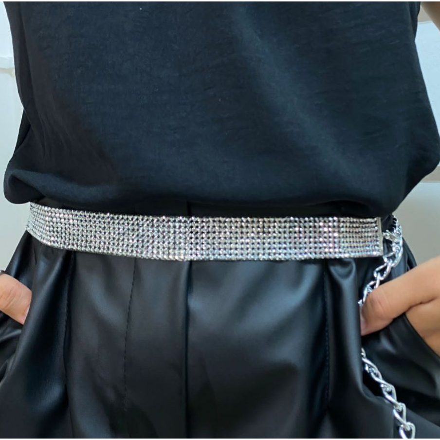 Cinto Corrente Feminino Strass Corrente de Cintura Moda | Shopee Brasil