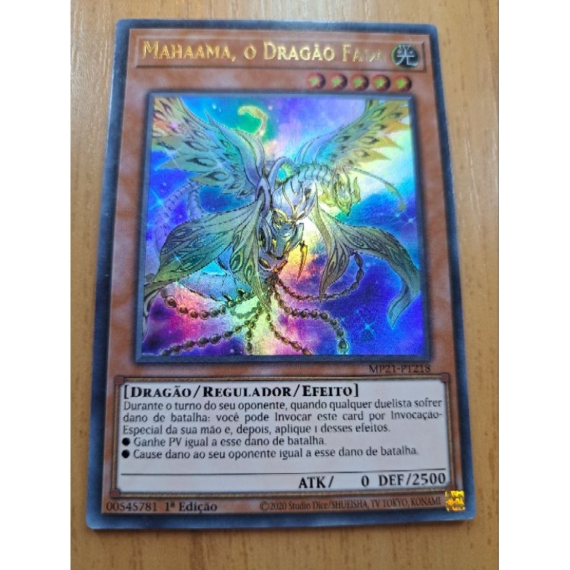 Card Yugioh Mahaama, O Dragão Fada original e nova | Shopee Brasil