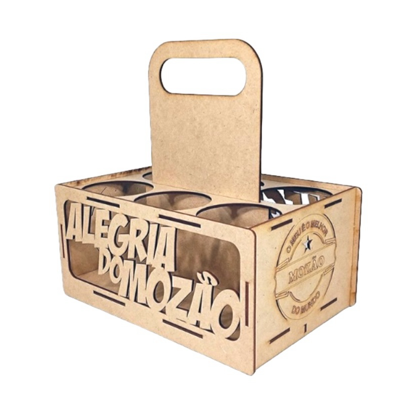 Engradado De Mdf Pinus Cru - Frases Divertidas | Shopee Brasil