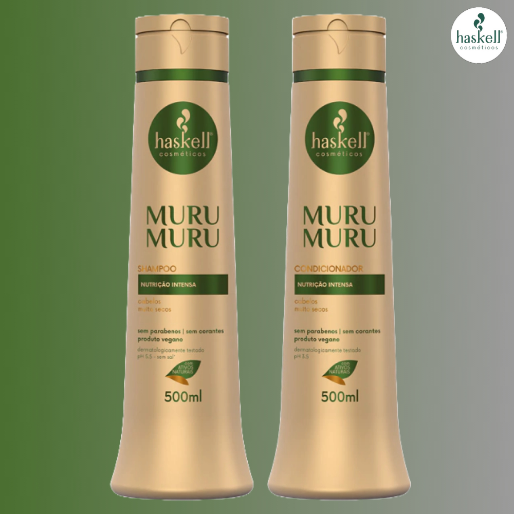 Kit Haskell Murumuru Shampoo e Condicionador (500ml) | Shopee Brasil