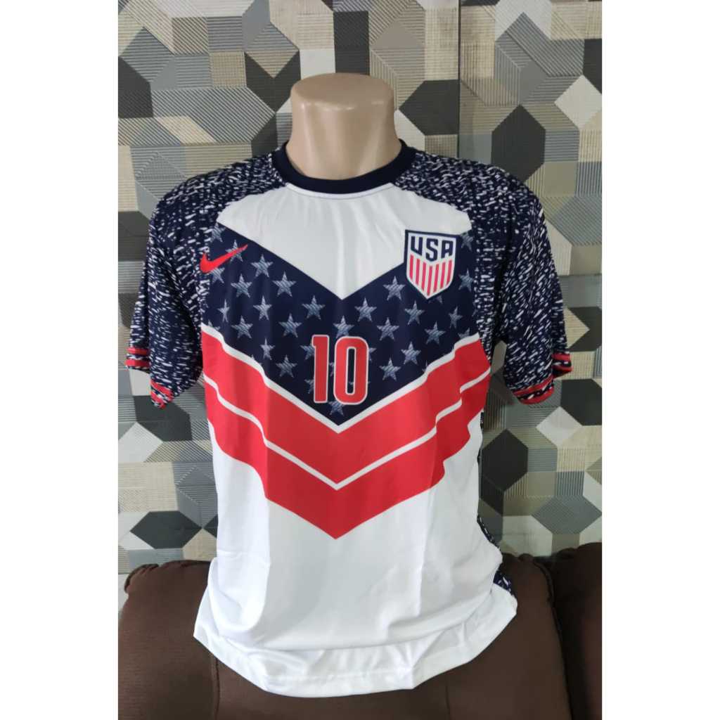 Camisa camiseta de time dos Estados Unidos USA Envio Imediato | Shopee ...