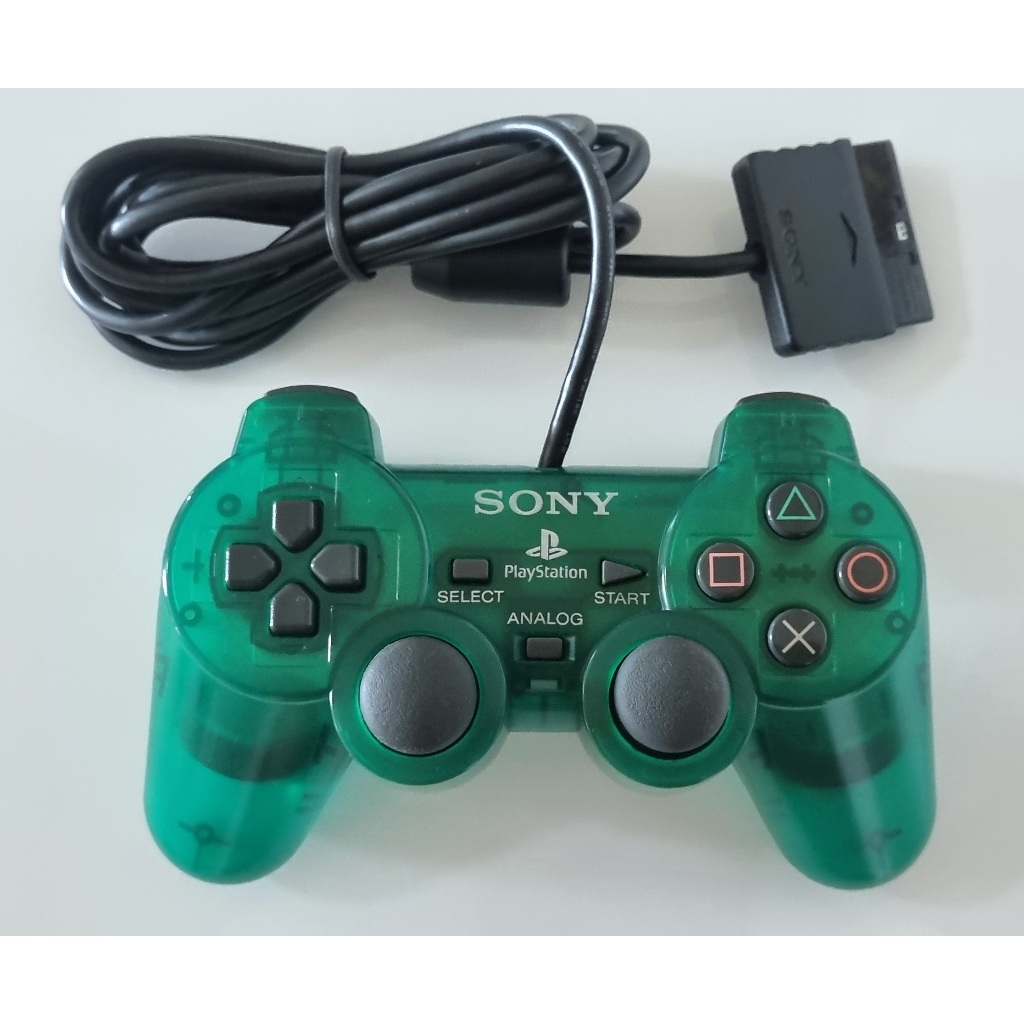 Controle de Playstation 2 (PS2) Emerald Green Original | Shopee Brasil