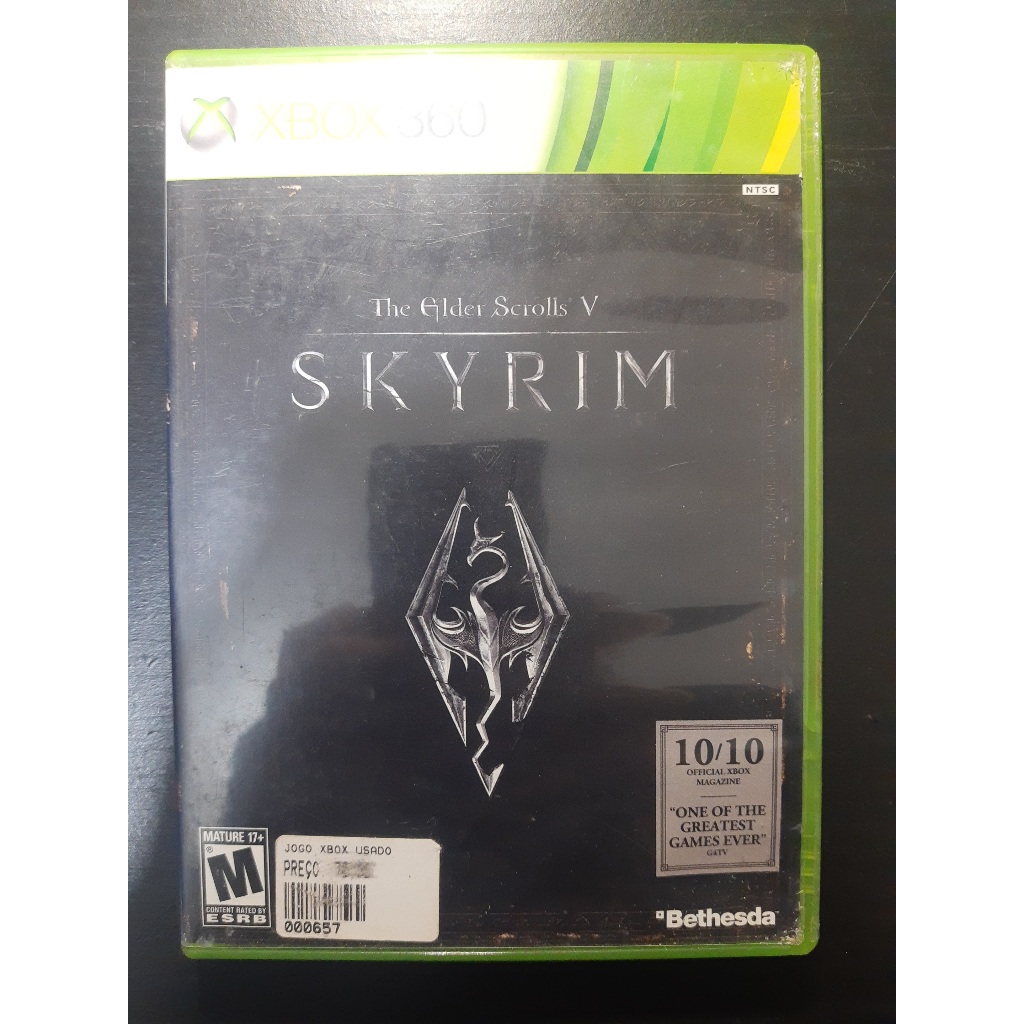 The Elder Scrolls V: Skyrim Xbox 360 - Mídia Física Original | Shopee ...