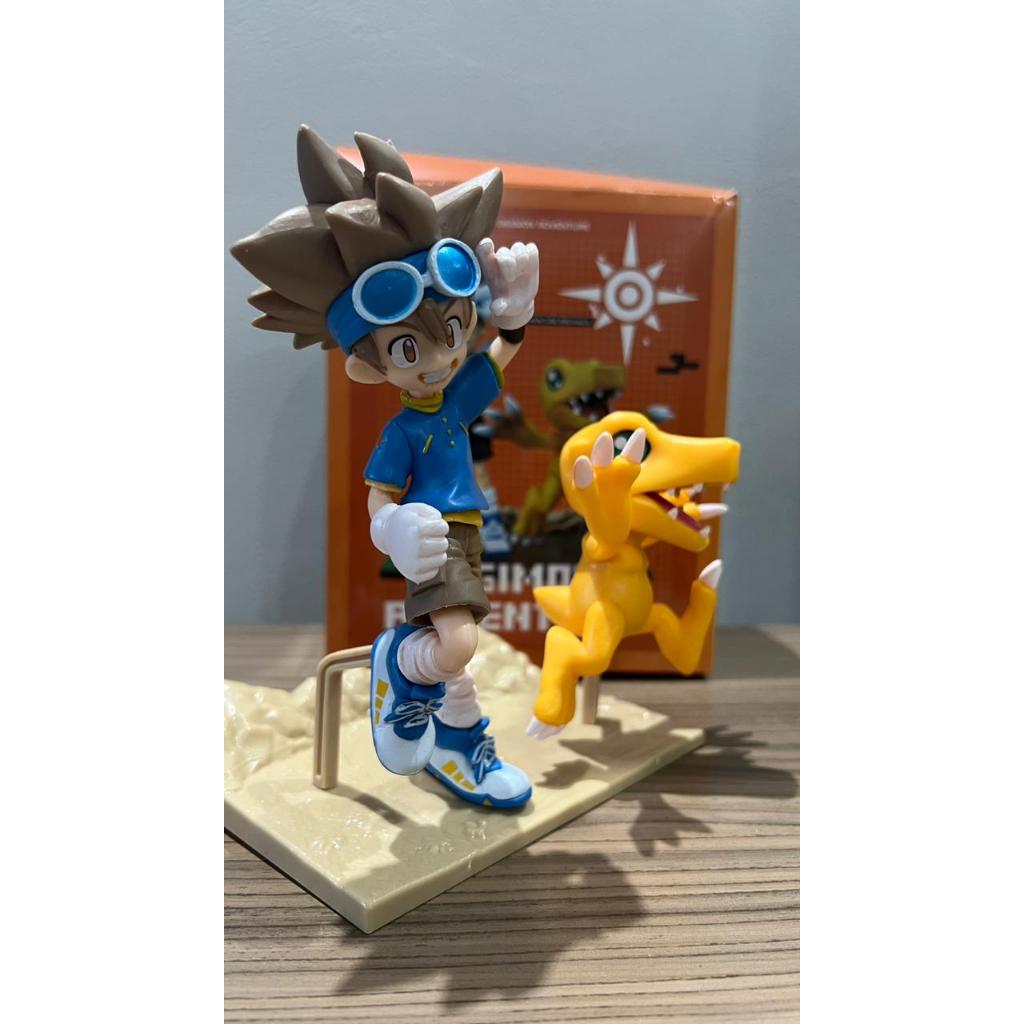 Diorama bonecos Digimon Tai Kamiya Taichi E Agumon Figure Coleção ...
