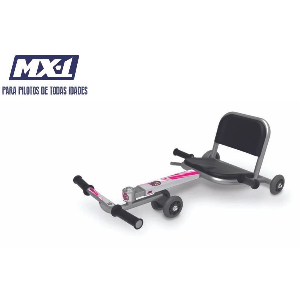 Carrinho de Rolimã MX1 Resistente em Aço, Para Todas as Idades, Suporta ...