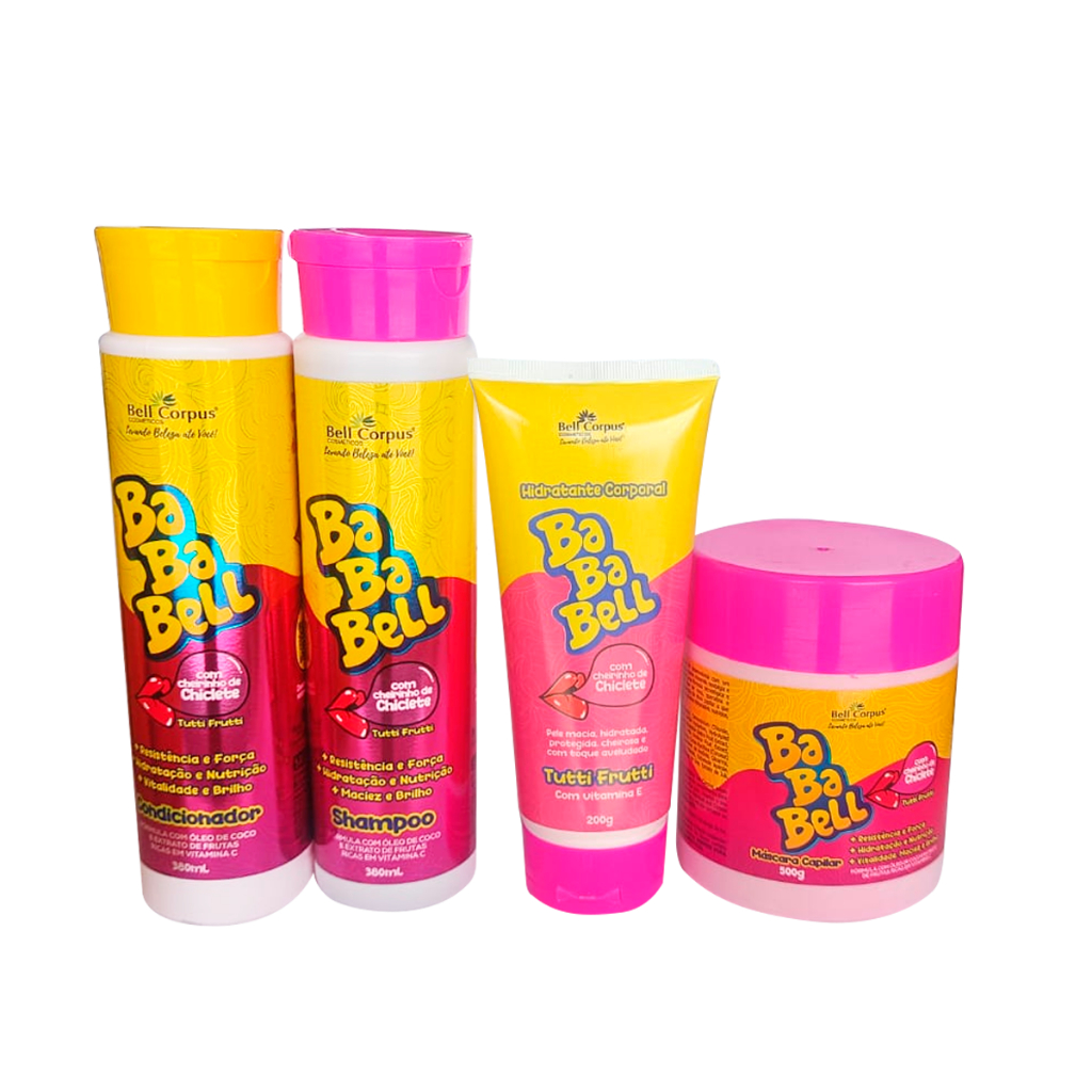 Kit Bababell Tutti Frutti Bell Corpus Cosmeticos Babalu Hidratação ...
