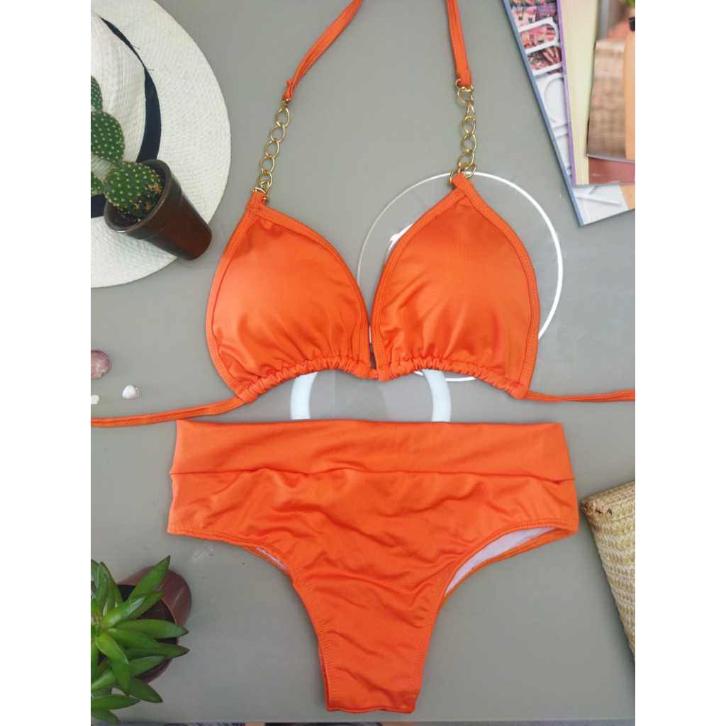 Biquini Corrente Gringo Com Bojo Biquini Moda Blogueira | Shopee Brasil