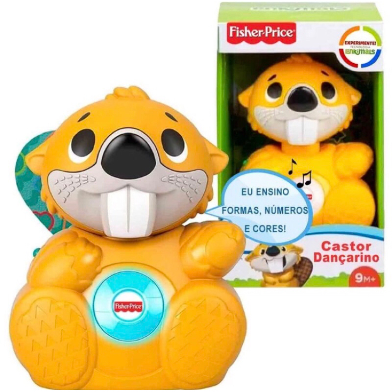 Boneco Castor Dançarino Brinquedo Musical para Bebê - Fisher Price ...