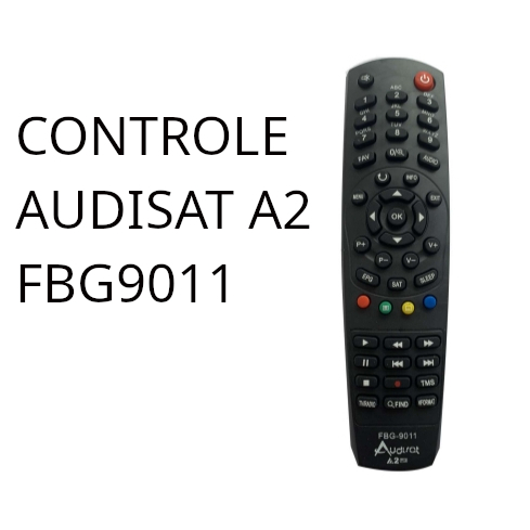Controle Remoto para Receptor Audisat A2 COM DUAS PILHAS Fbg-9011 | Shopee Brasil