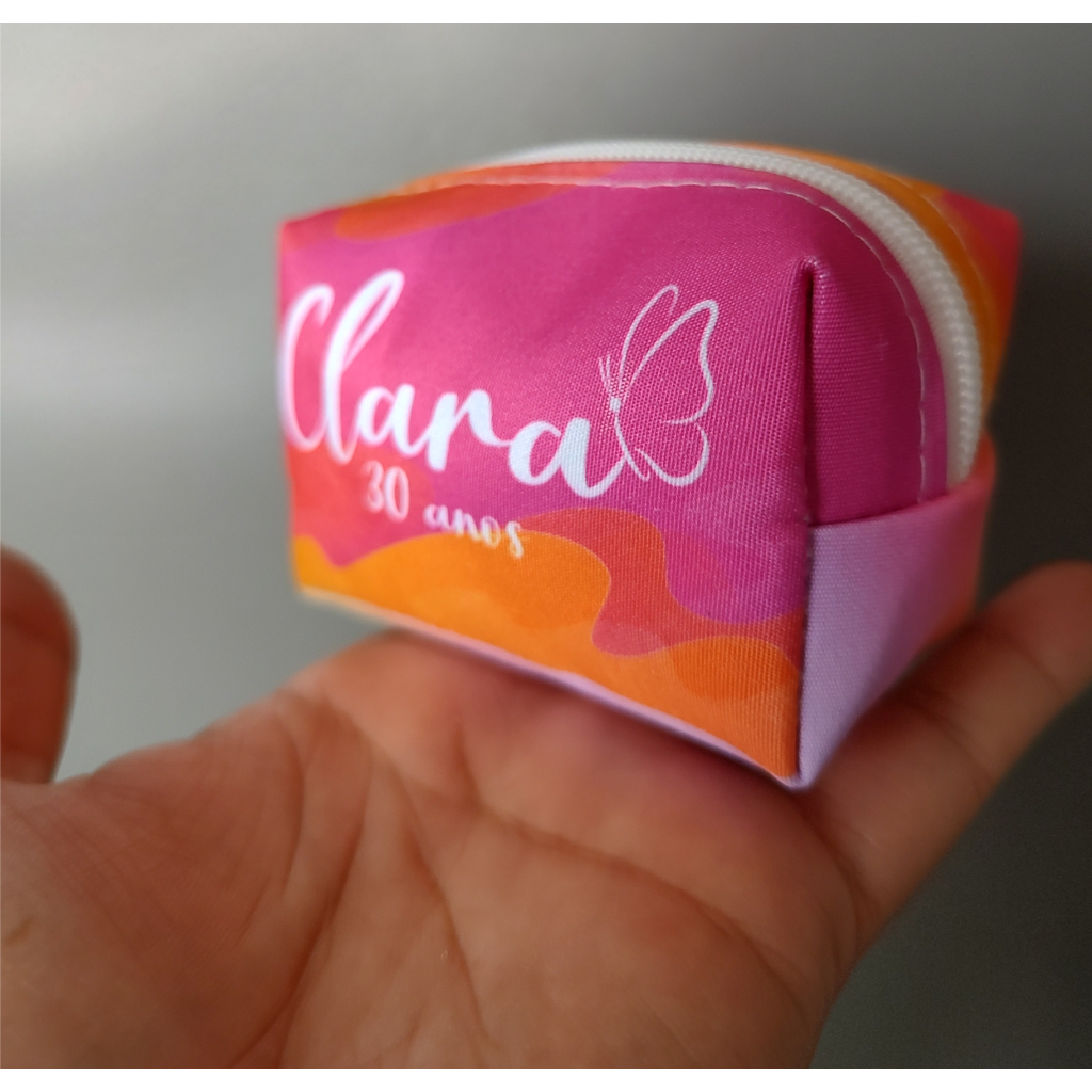 kit 12 Mini Necessaire Box 9x5x5 cm Personalizada Lembrancinhas Para ...