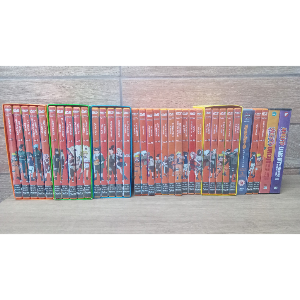 Naruto Classico DVDs 1 ate o 30 e 38 e 39 | Shopee Brasil