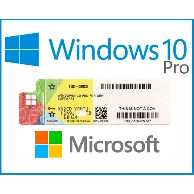 Windows 10 Professional FQC 08920 - Vitalicio - 1 PC - Com selo ...