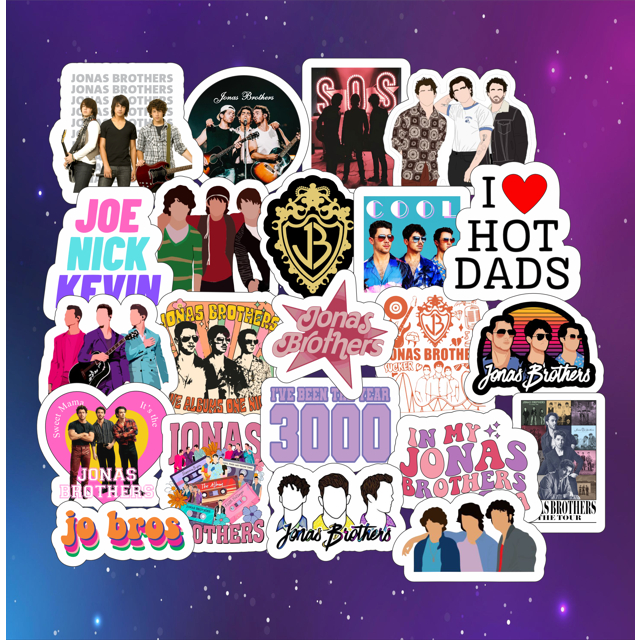 Pack Stickers - Jonas Brothers - Adesivos 22und | Shopee Brasil