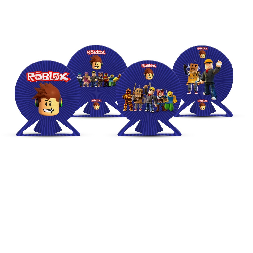 4 DISPLAY DE MESA TEMA ROBLOX DECORAÇÃO DE MESA | Shopee Brasil