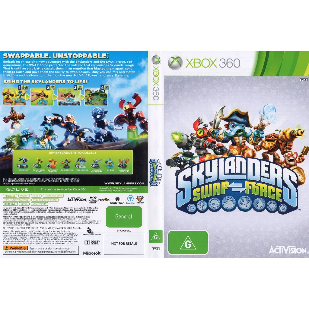 Skylander swap force P/ XBOX360 (LTU/LT/JTAG/RGH) | Shopee Brasil