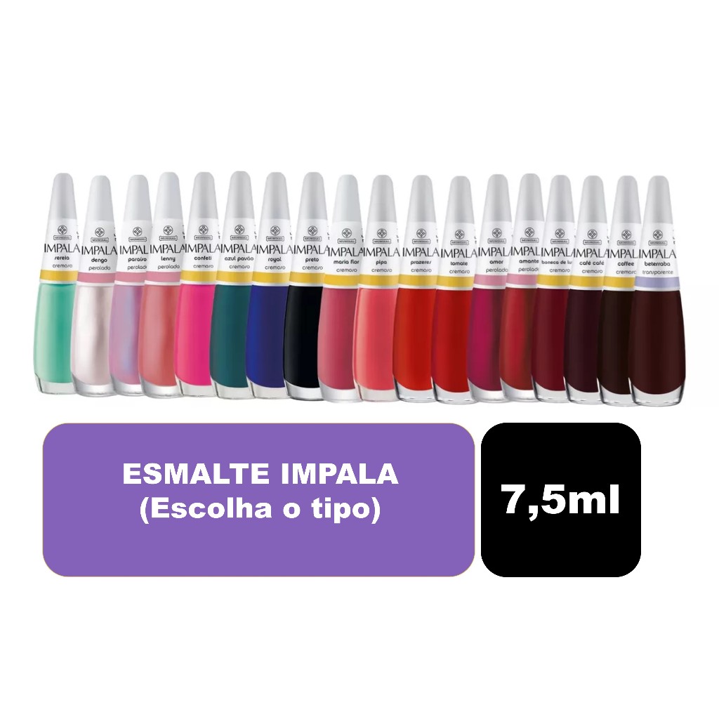 Esmalte Impala 7,5ml (Escolha o Tipo) | Shopee Brasil