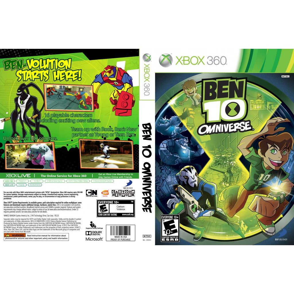 Ben 10 Omniverse para Xbox 360Lt com capa | Shopee Brasil