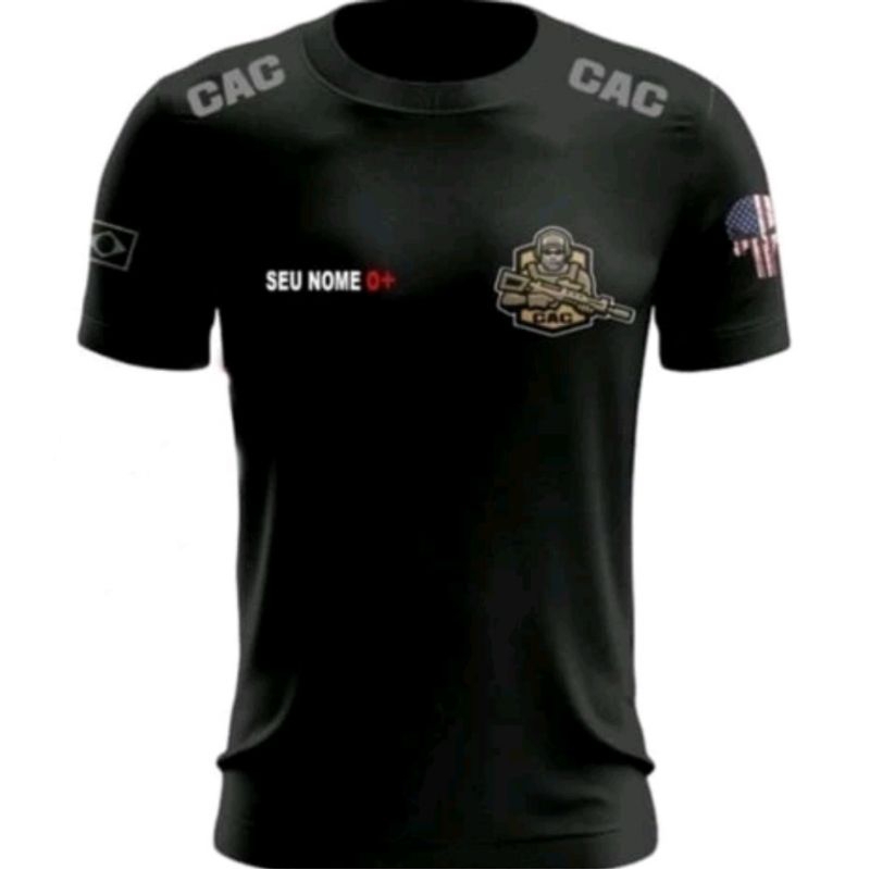 Camiseta CAC Colecionador Top de Linha Com Seu Nome | Shopee Brasil