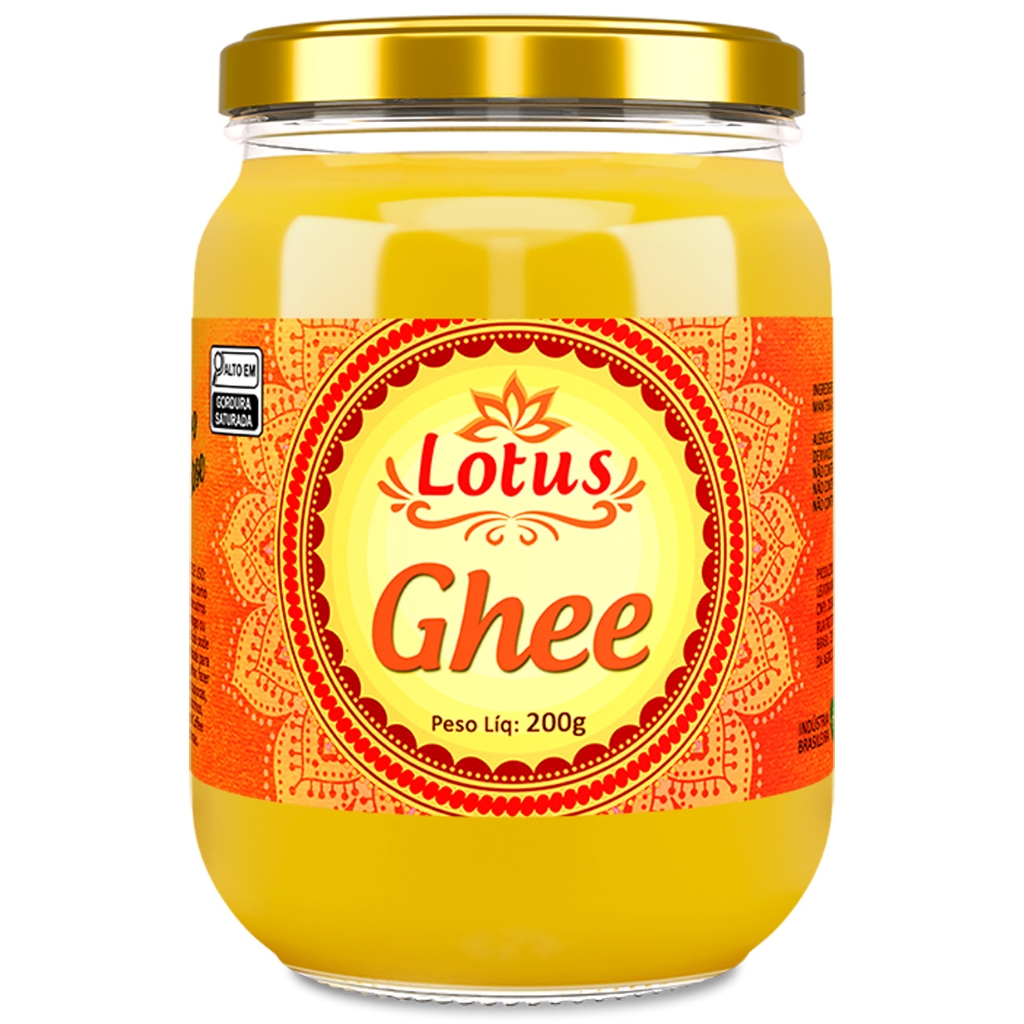 Manteiga Ghee Lotus Tradicional 200g Manteiga Indiana Zero Lactose ...