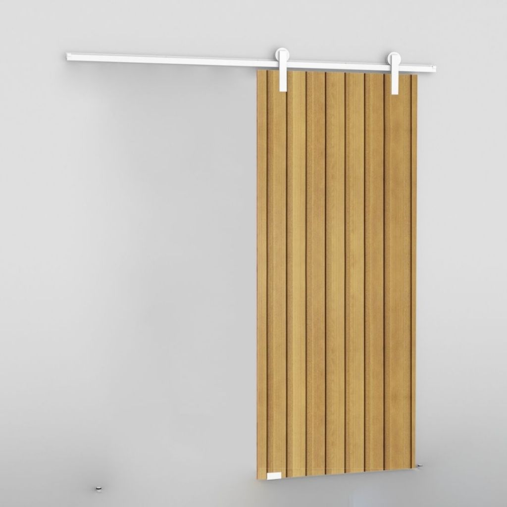 Kit Porta De Correr Roldana Aparente em Alumínio Cor Branco | Shopee Brasil