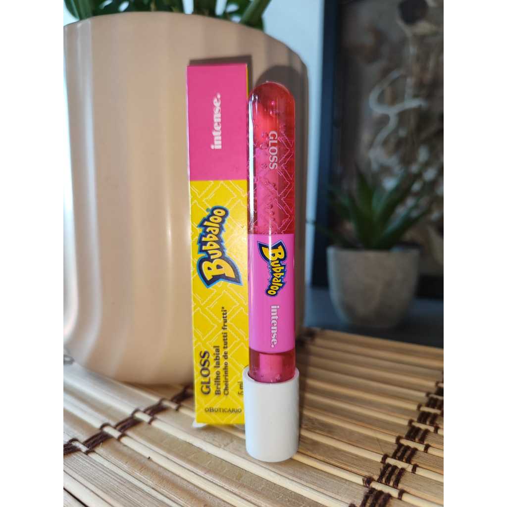 Gloss Labial Rosa Tutti Frutti Intense Bubbaloo 5ml | Shopee Brasil