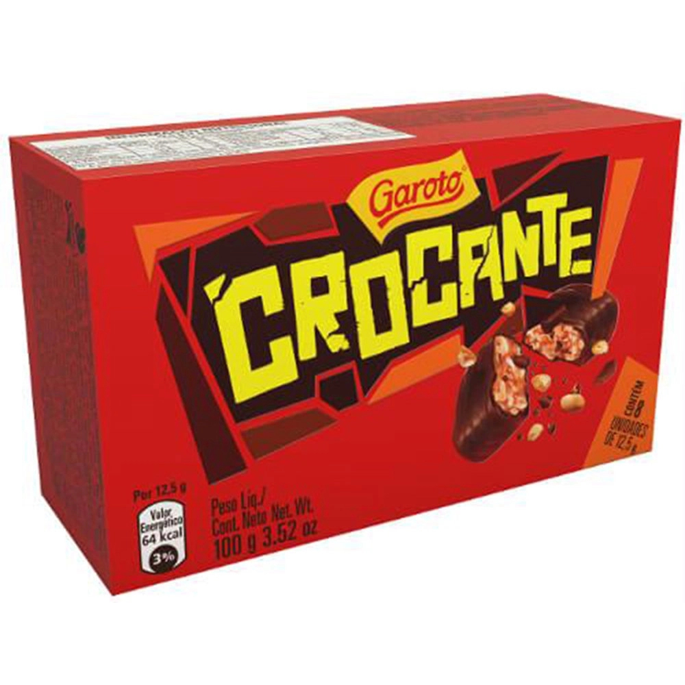 CHOCOLATE CROCANTE 30UNX25G GAROTO | Shopee Brasil